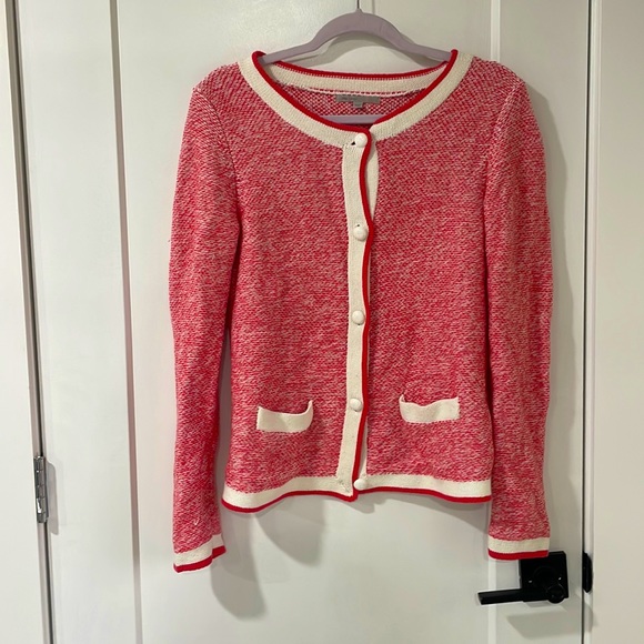GAP | Sweaters | Cherry Red Gap Knit Button Up Sweater | Poshmark
